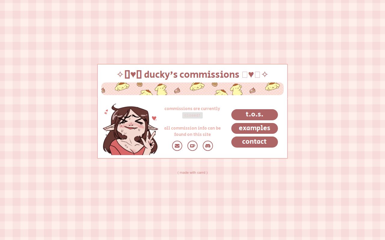 ducky's commissions
